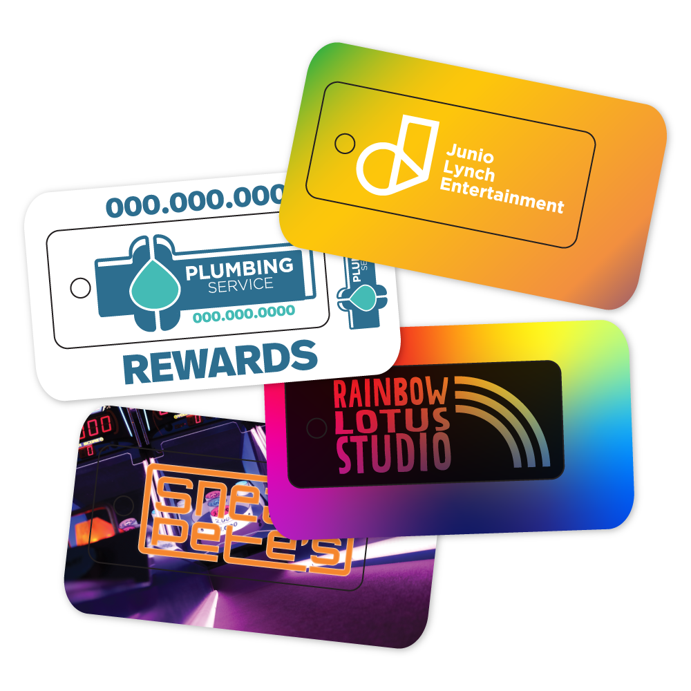 Custom Plastic Inset Punch-Out Key Tags – Plastic Printers