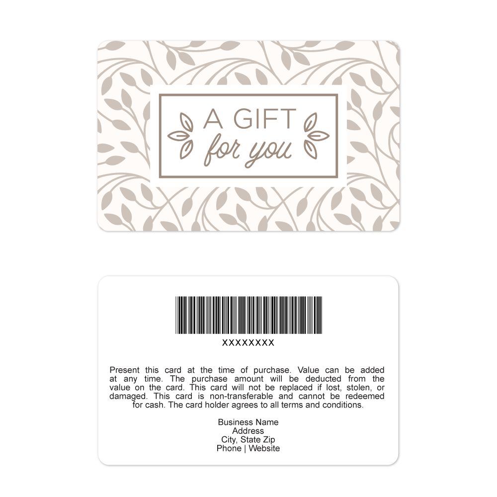 POSitive Solutions Floral Design Gift Cards – Plastic Printers