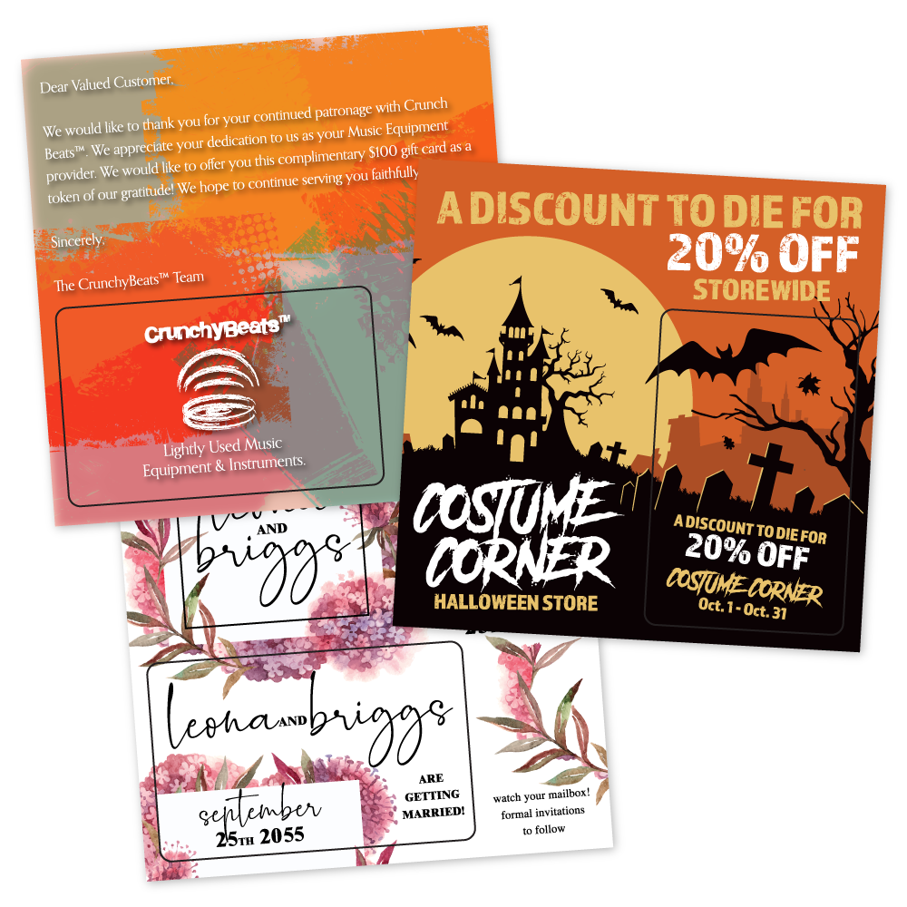 Custom Plastic 5" x 5" Square with Punch-Out Card – Plastic Printers