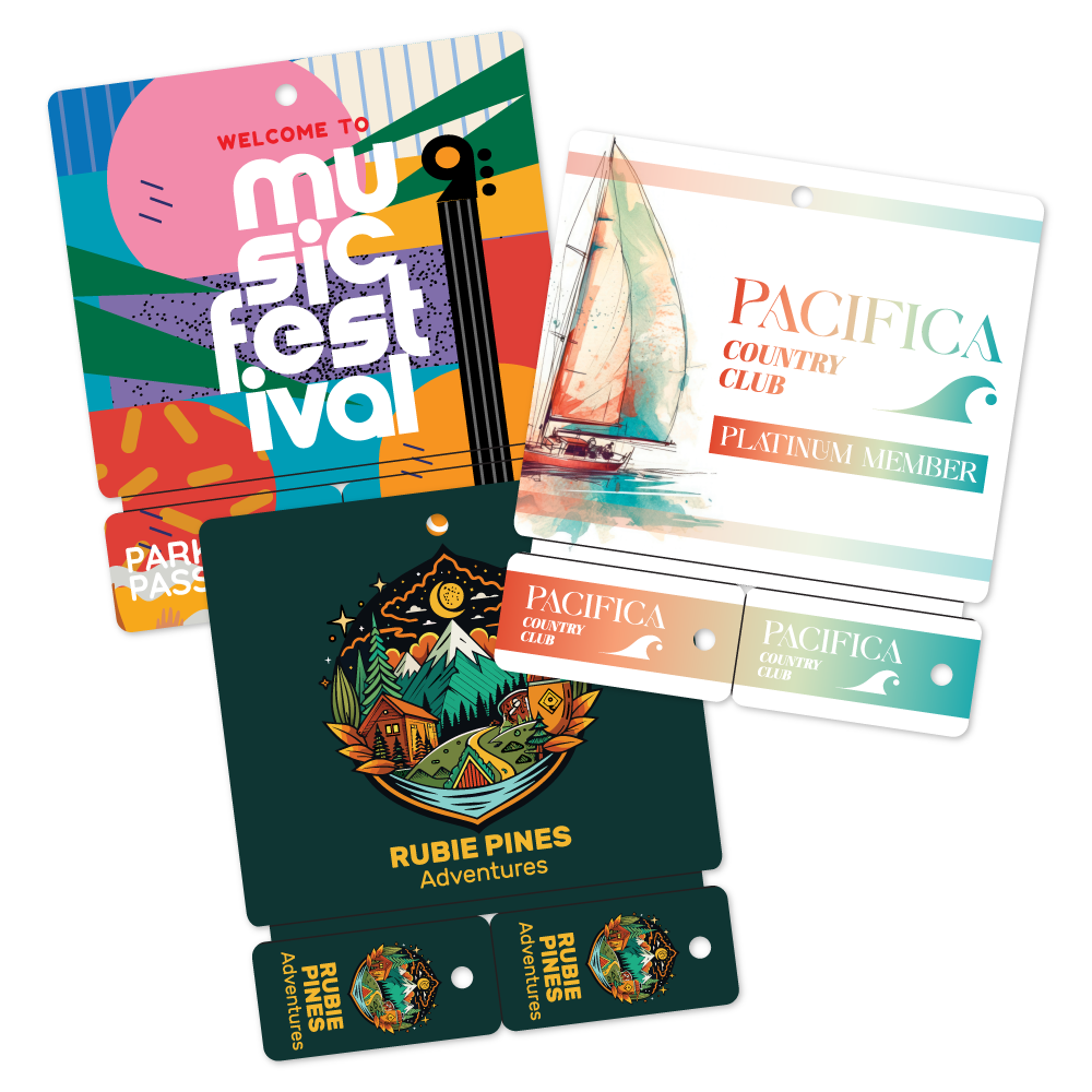 Custom Plastic Card & Two Key Tags with Separator Combo – Plastic Printers