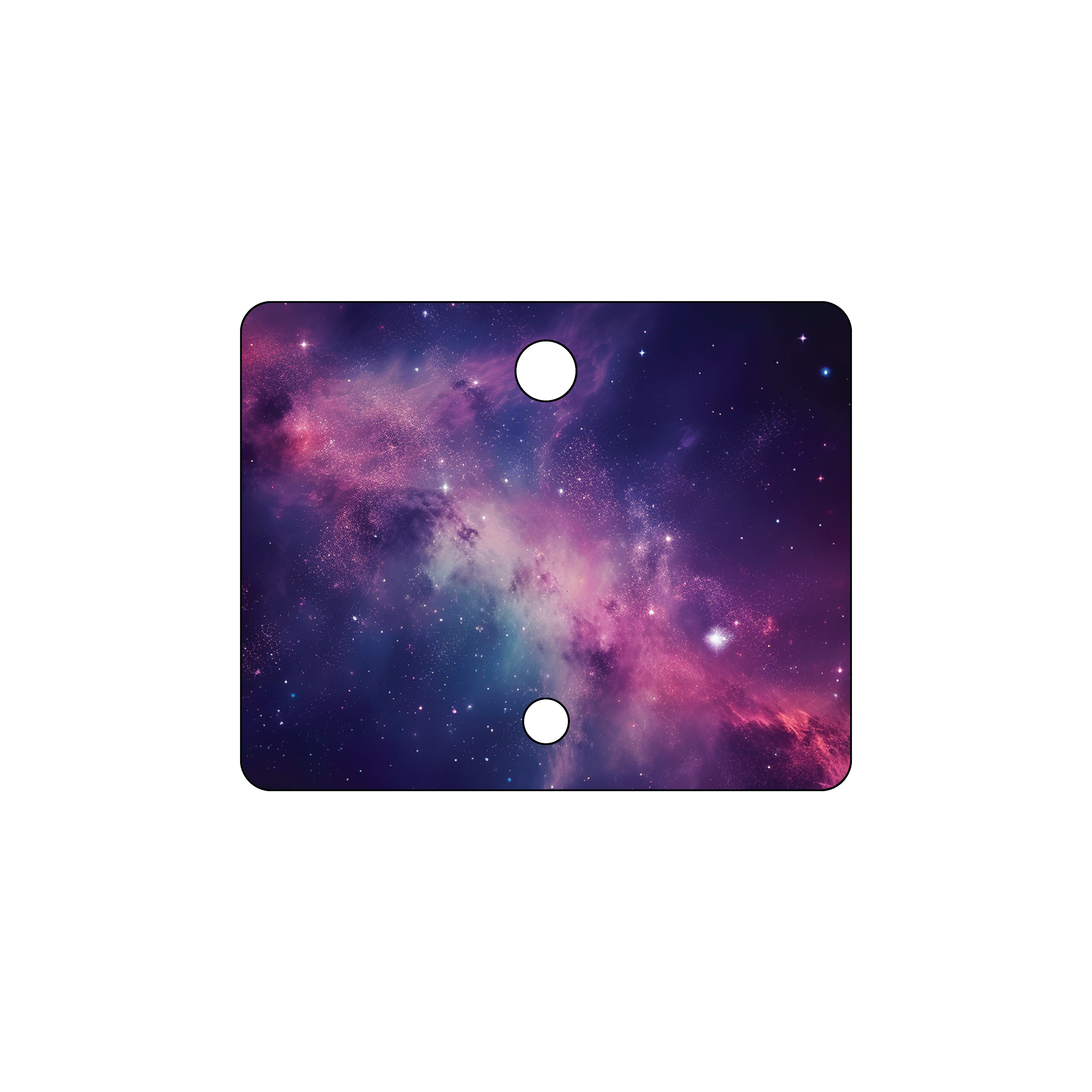 Custom Plastic 2.5" x 2" Tags with Two Sized Holes – Plastic Printers