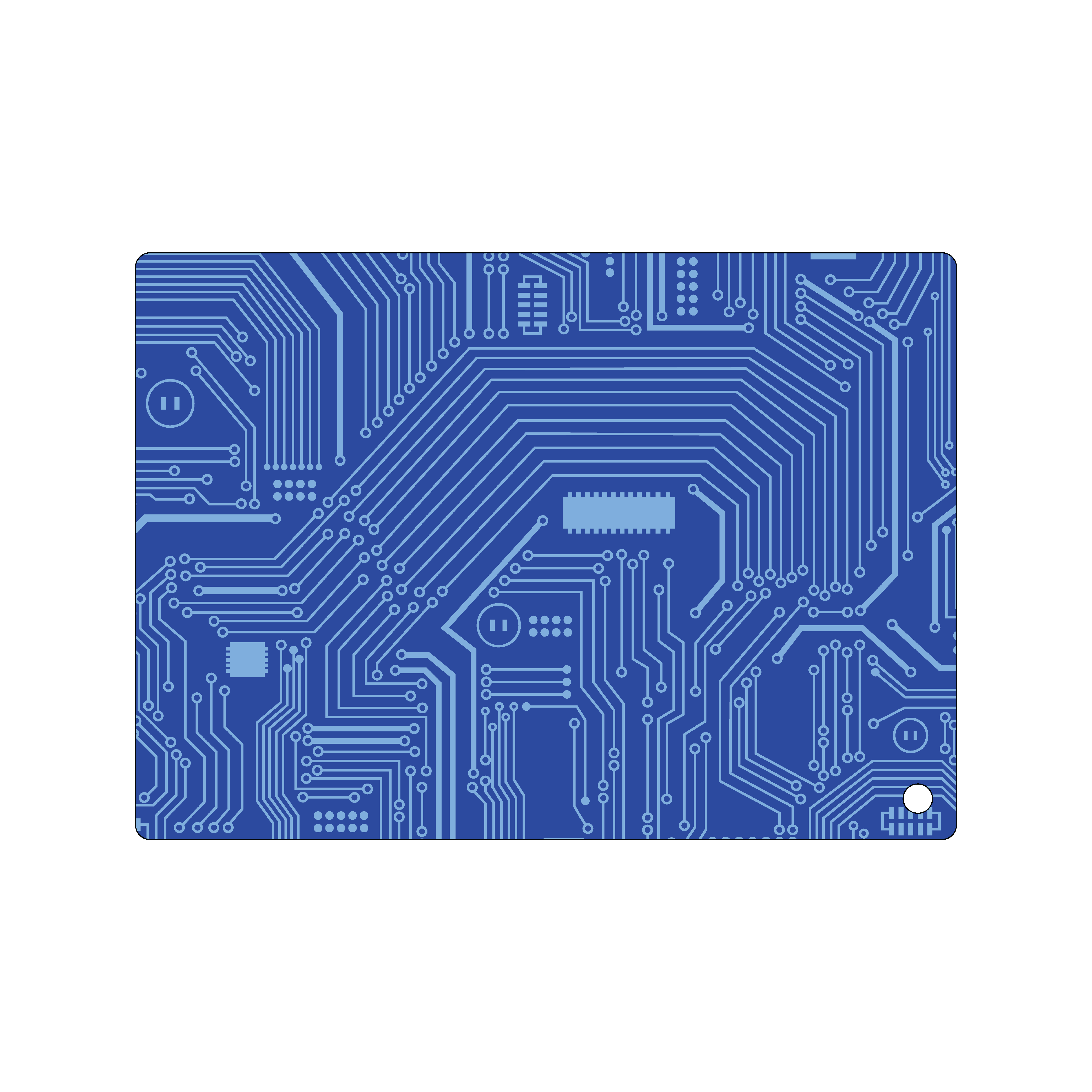 Custom Plastic 7" x 5" Rectangle with Hole Signage – Plastic Printers