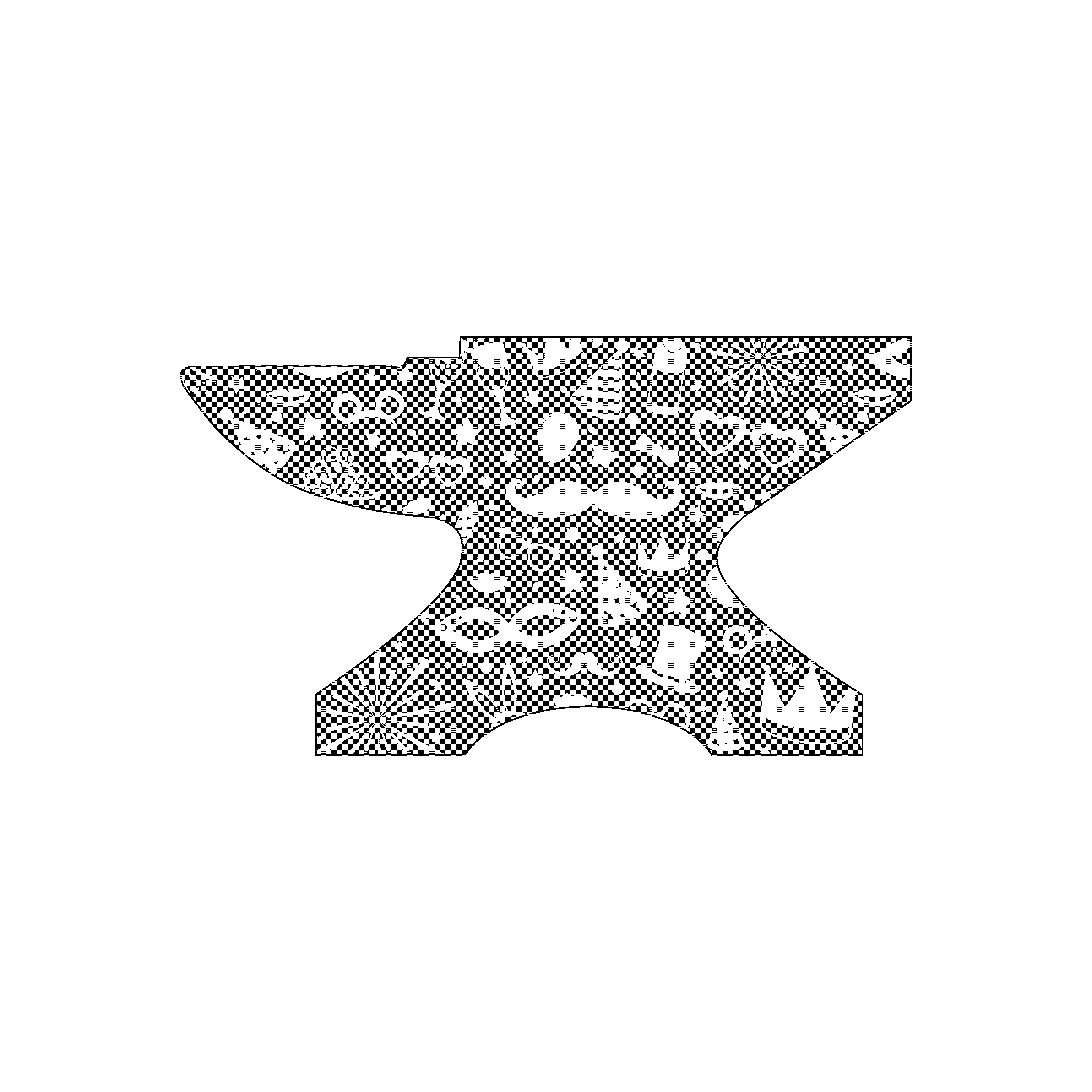 Custom Plastic 3.5" x 2" Anvil Shape Cards – Plastic Printers