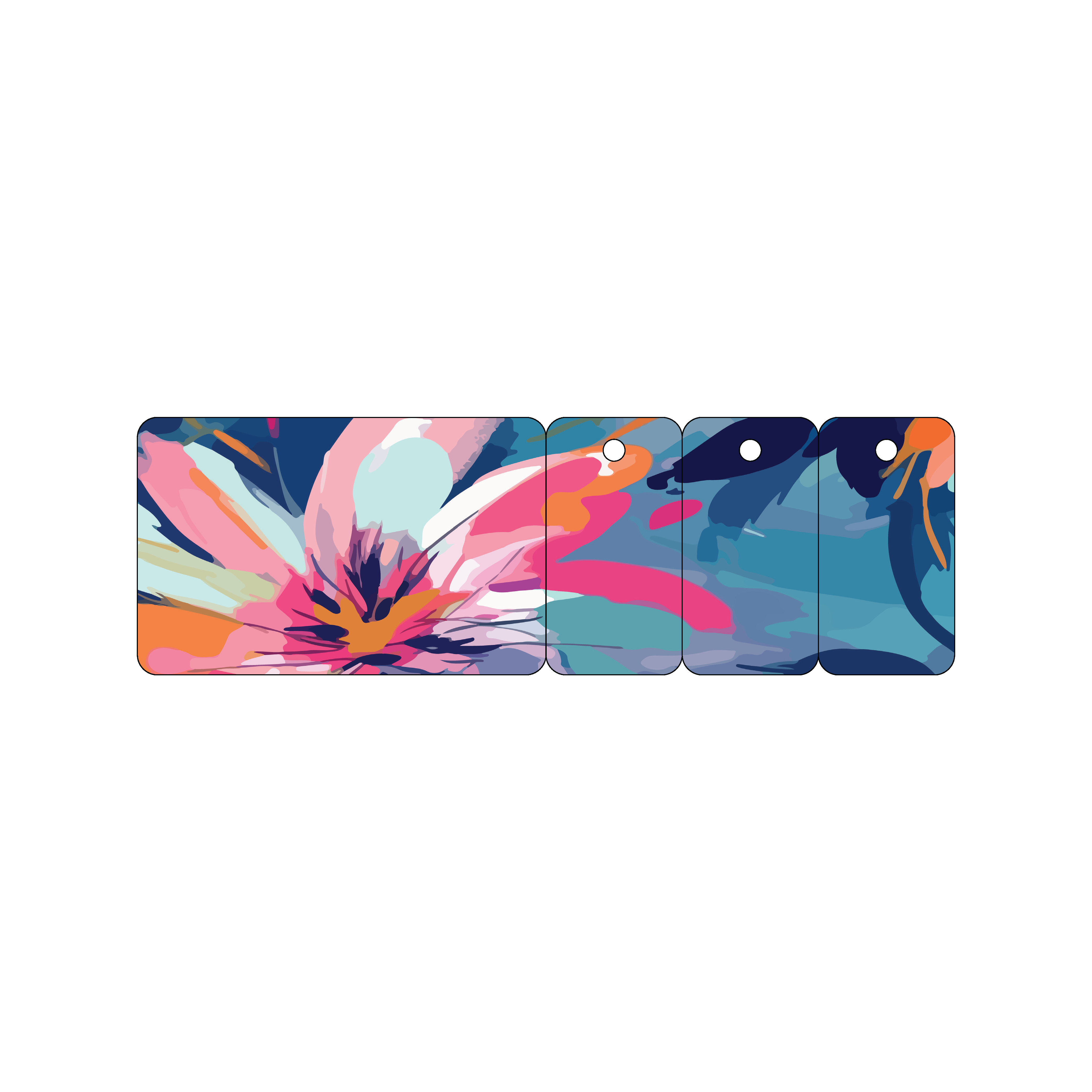 Custom Plastic 6.75" x 2.125" Card and 3 Key Tag Combo – Plastic Printers