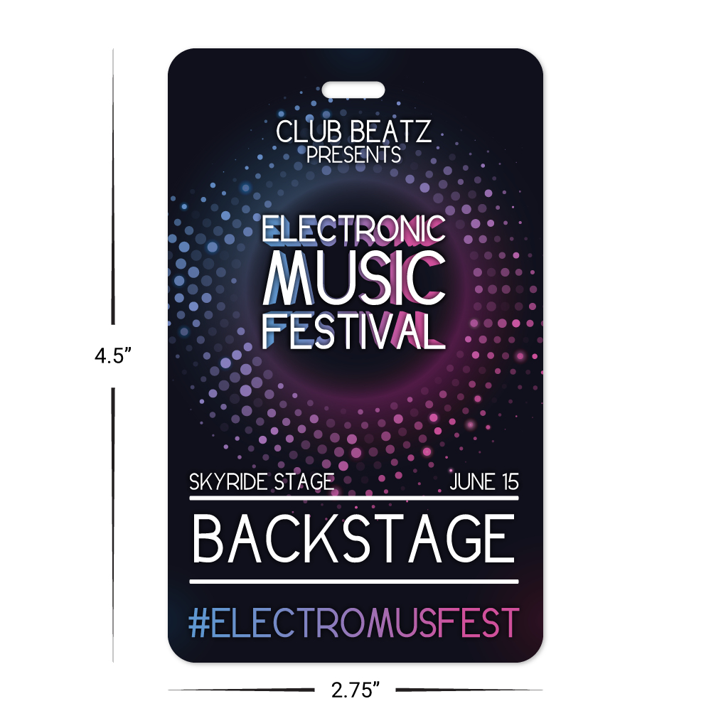 Custom Conference Badges - 4.5" x 2.75" Shape – Plastic Printers