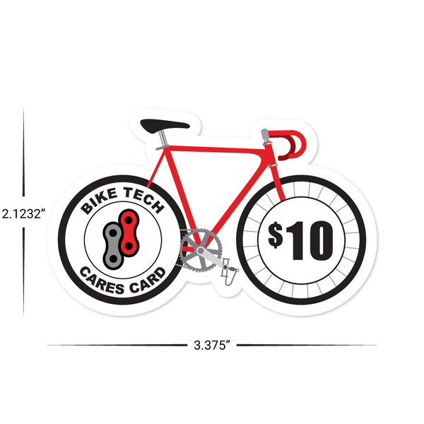 Bike Shape - Custom Gift Cards – Plastic Printers